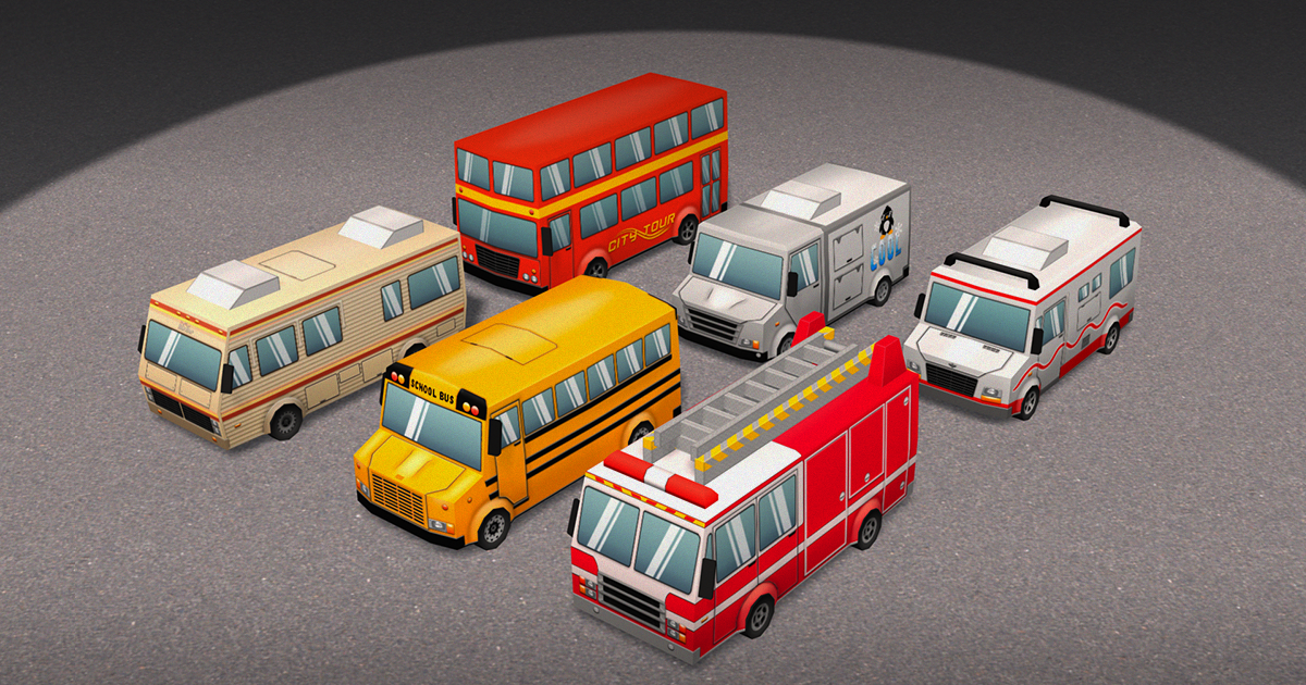 Cartoon Cars Vol. 3 | 3D Land | Unity Asset Store