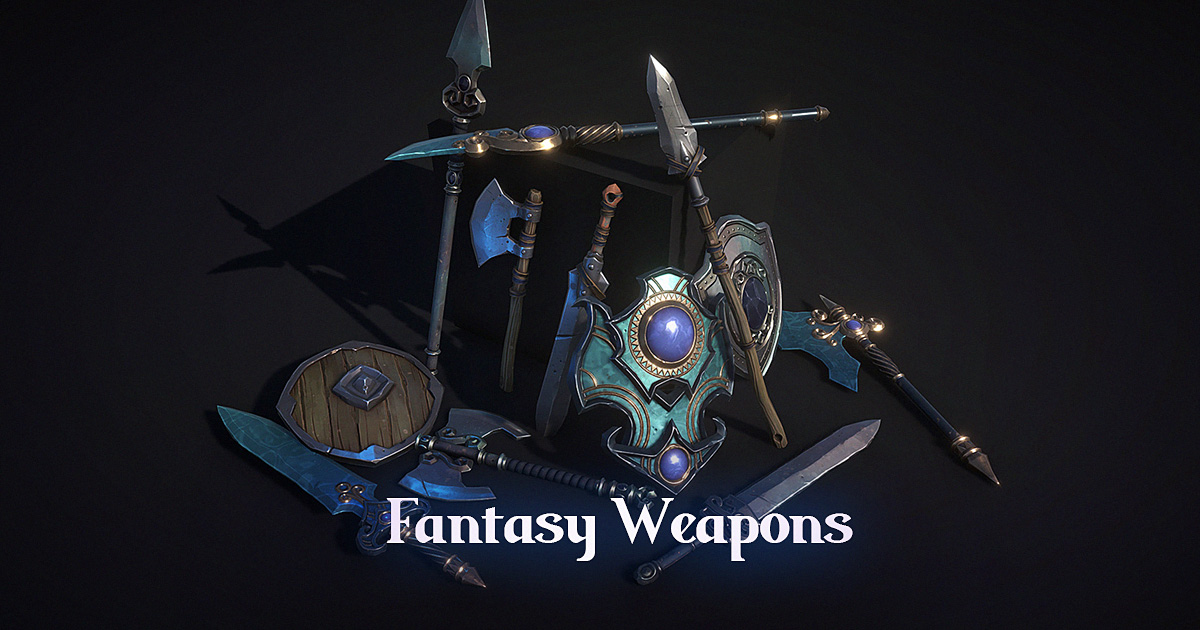 PBR - Fantasy Melee Weapons | 3D Weapons | Unity Asset Store
