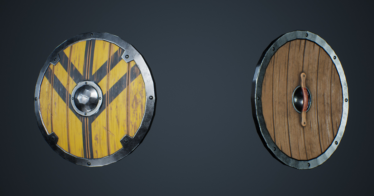 Viking Weapons - Curved Shield II | 3D Weapons | Unity Asset Store