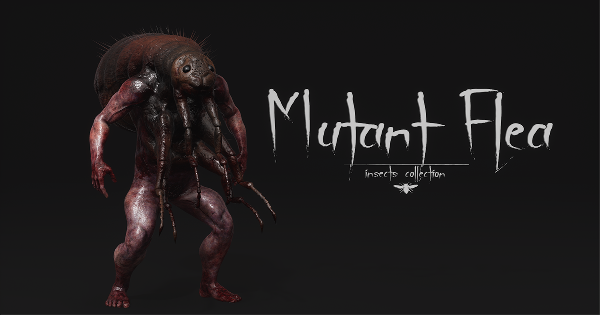 Mutant Flea - Horror Insects Collection | Characters | Unity Asset Store
