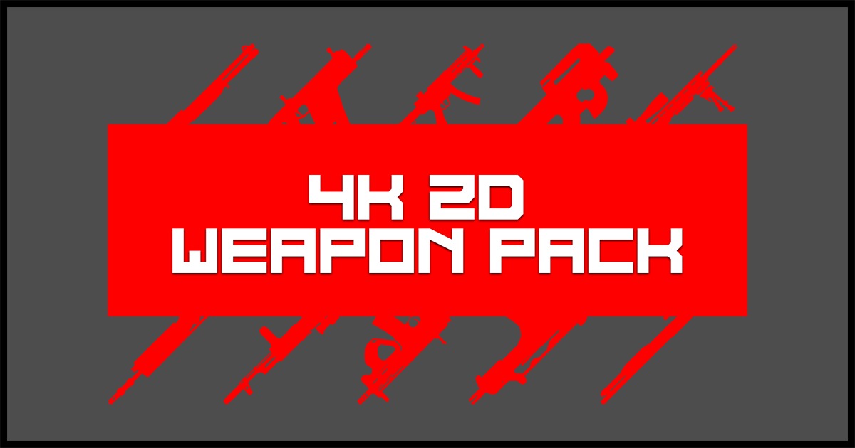 4K 2D Guns pack | 2D Icons | Unity Asset Store