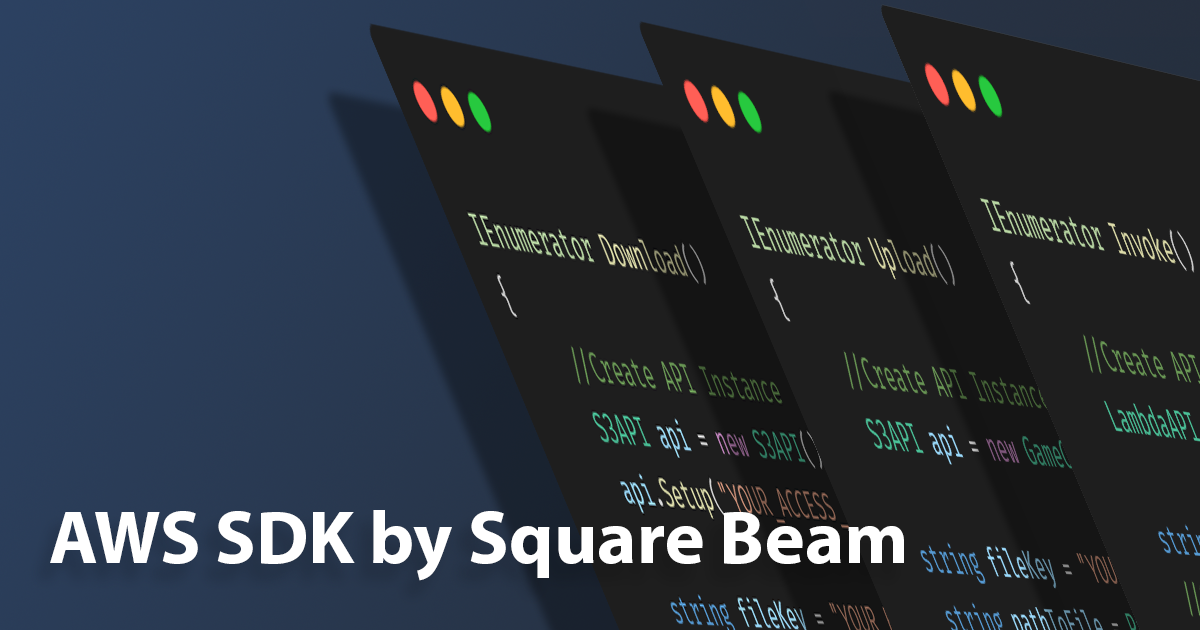 AWS SDK by Square Beam | Network | Unity Asset Store