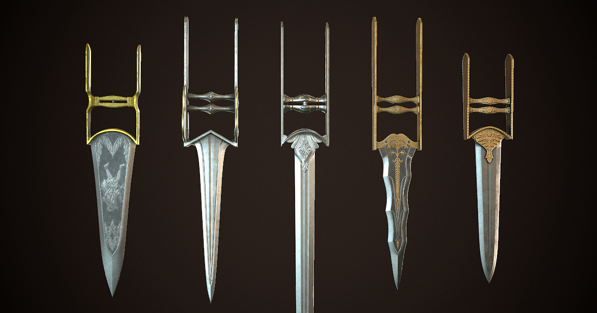 Assassin's Blade Collection | 3D Weapons | Unity Asset Store