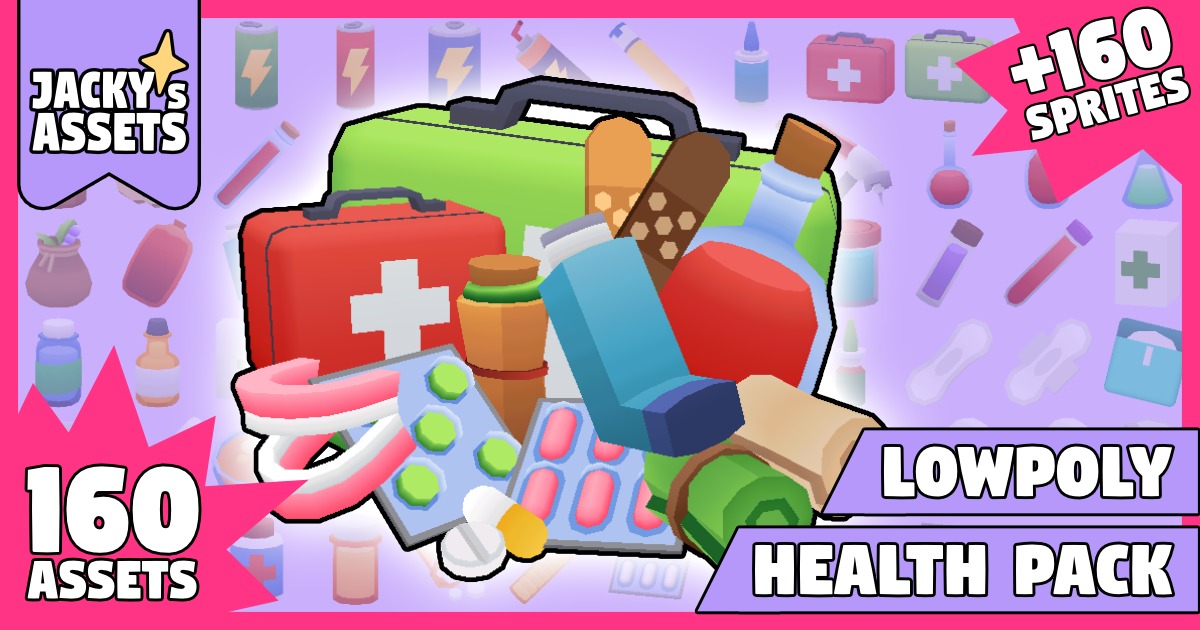 Jacky's Lowpoly Health Pack | 3D Props | Unity Asset Store
