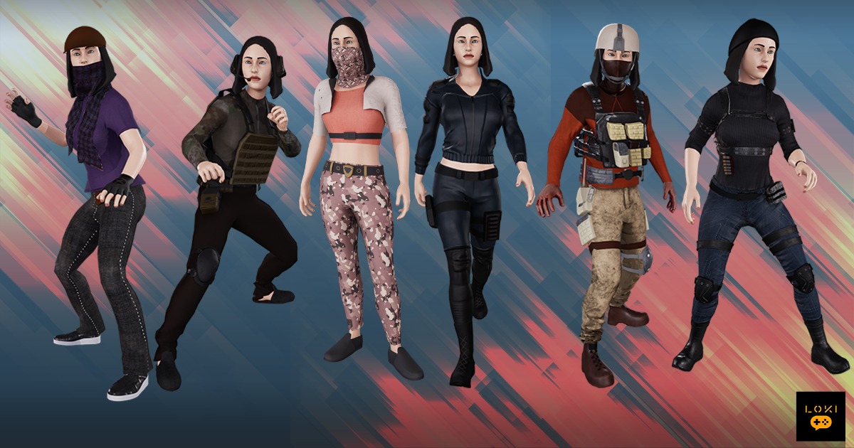 3D Female Terrorist Pack | Characters | Unity Asset Store