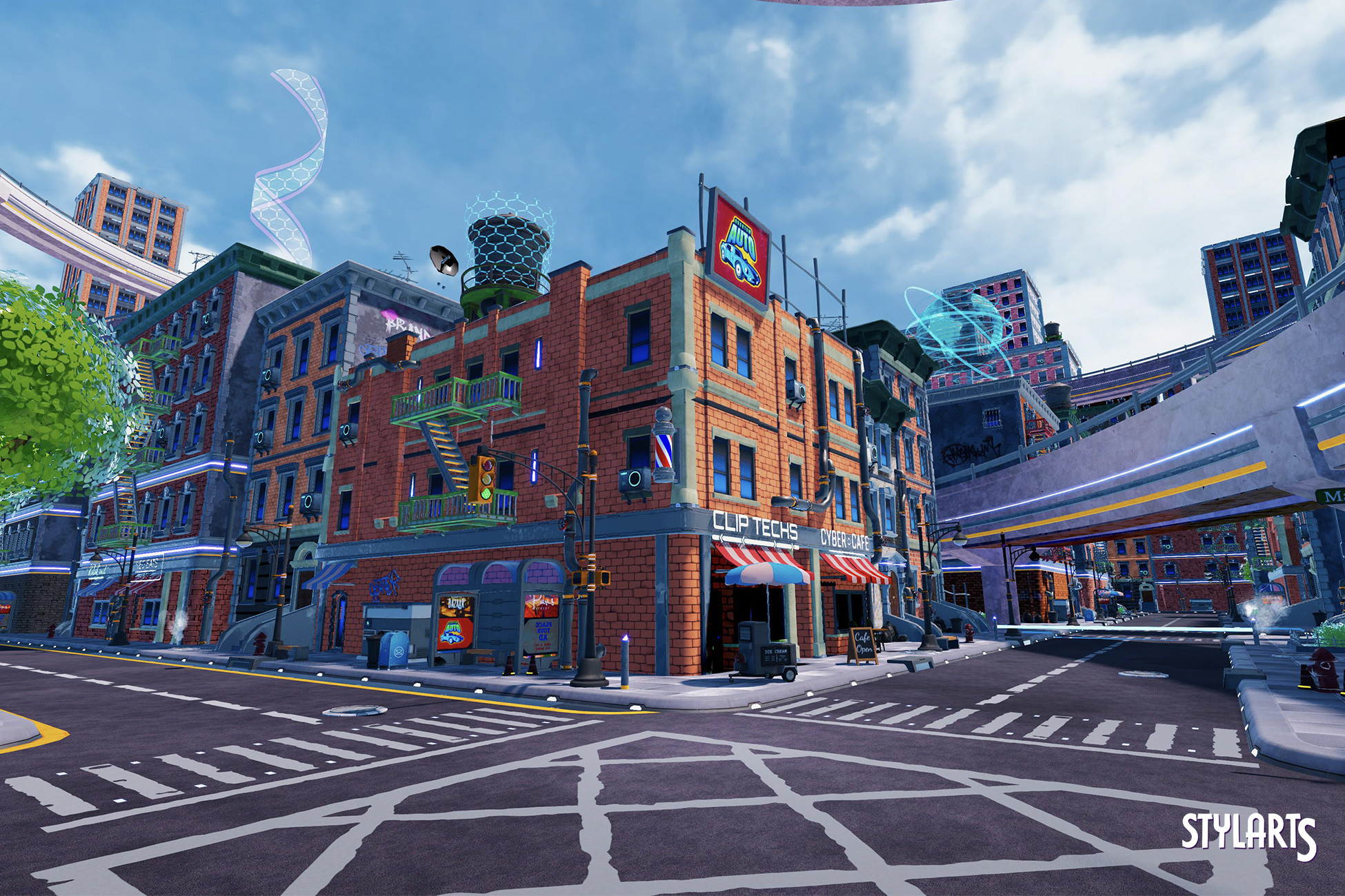 Stylized Sci-Fi Modern City | 3D Sci-Fi | Unity Asset Store