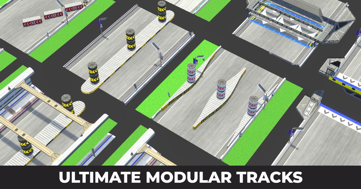 Modular Tracks - Racing Tracks | 3D Roadways | Unity Asset Store