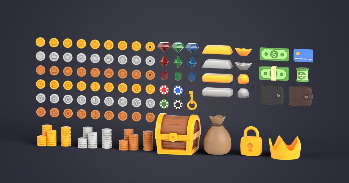 Treasure and Reward Pack | 3D Props | Unity Asset Store