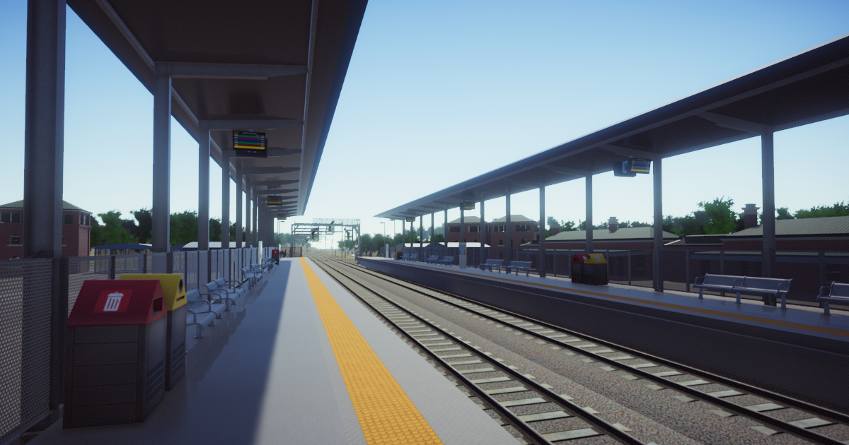 Railway Station and Track Infrastructure Pack | 3D Roadways | Unity ...