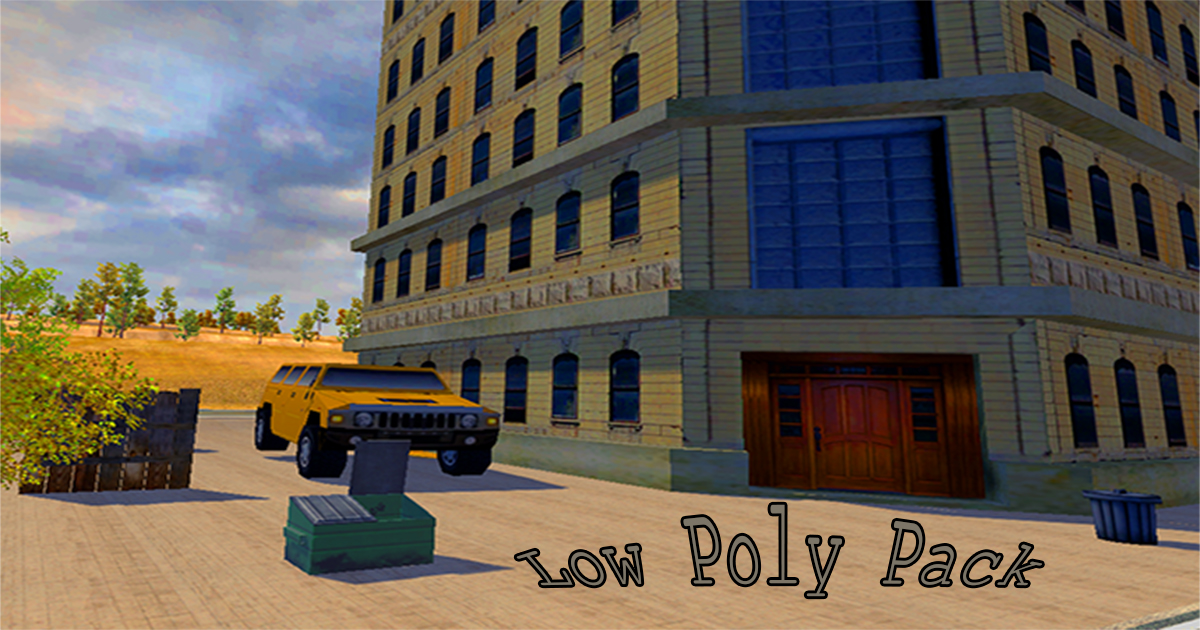Low Poly Buildings And Props | 3D | Unity Asset Store