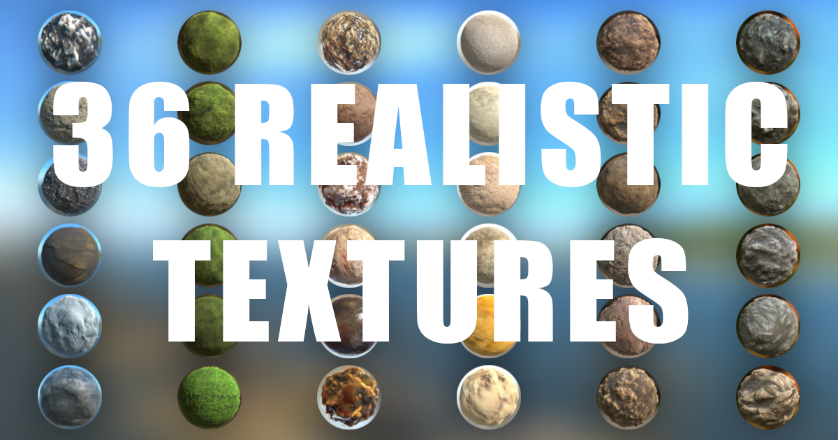 Realistic Terrain Textures (36 Pack) | 2D Nature | Unity Asset Store