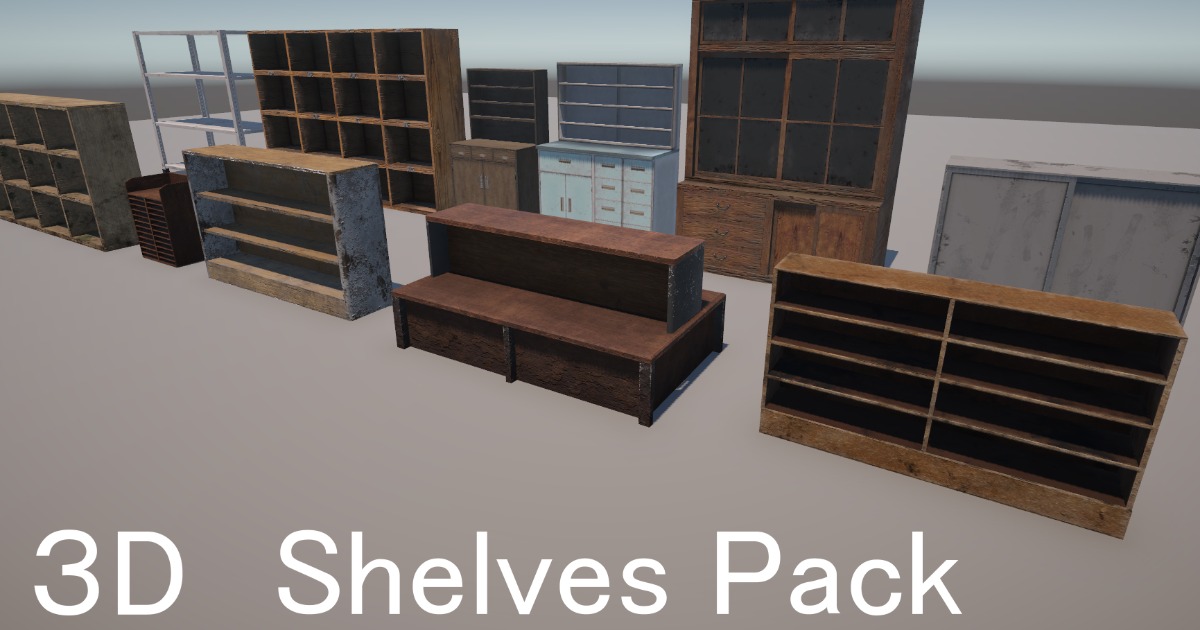 Shelves01 Pack | 3D Props | Unity Asset Store