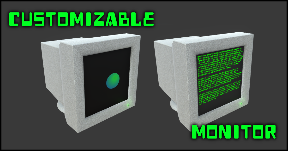 Customize Monitor Interface | 3D Electronics | Unity Asset Store