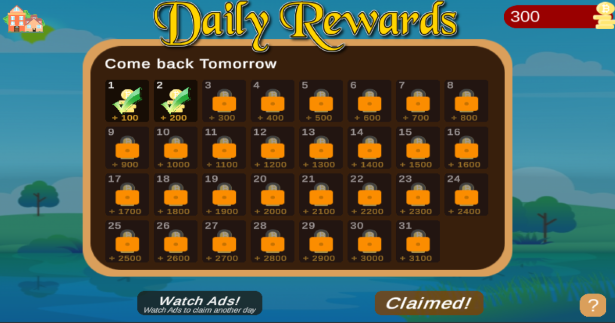 Daily Rewards System | Systems | Unity Asset Store