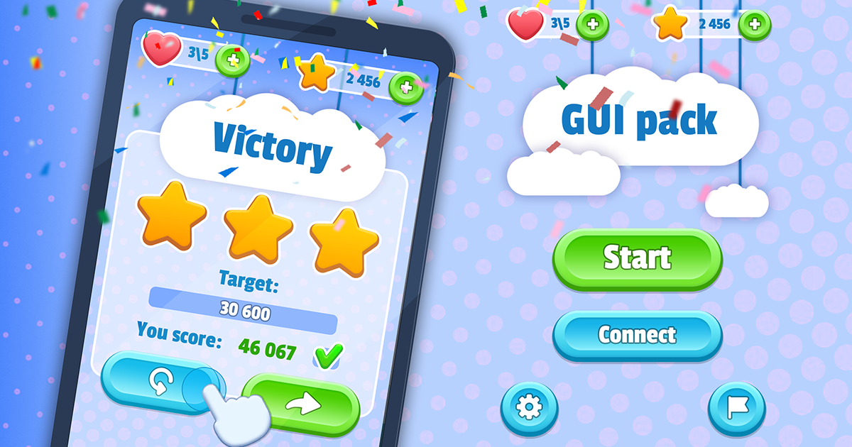 Sky GUI pack | 2D GUI | Unity Asset Store