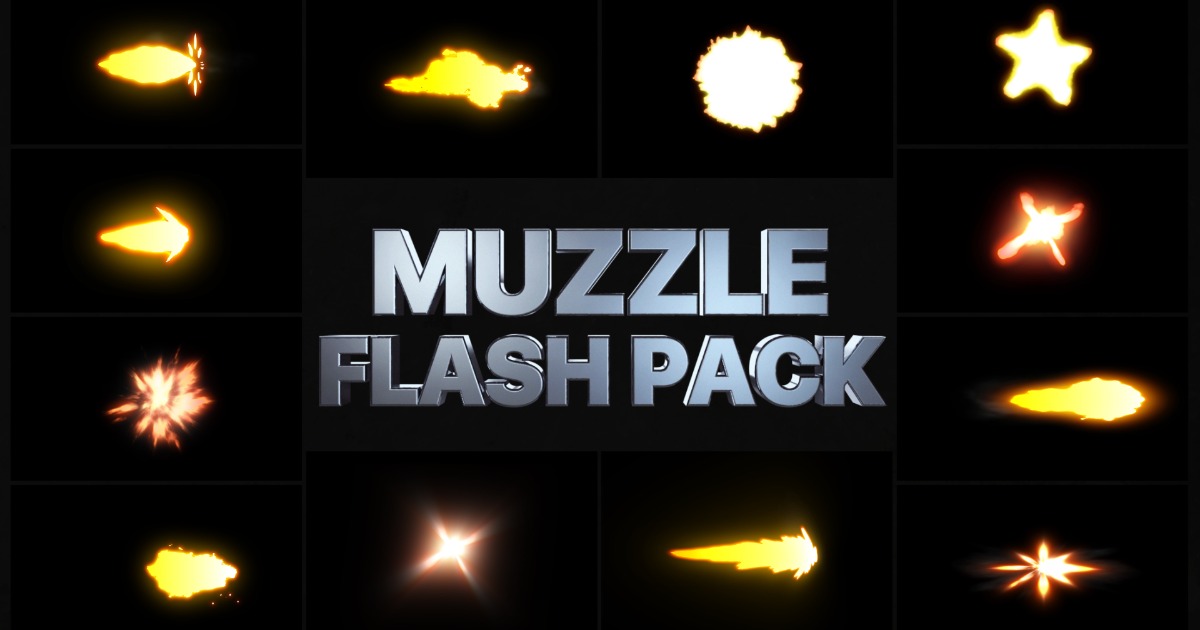 Muzzle Flash Pack 03 (03.04) | 2D Textures & Materials | Unity Asset Store