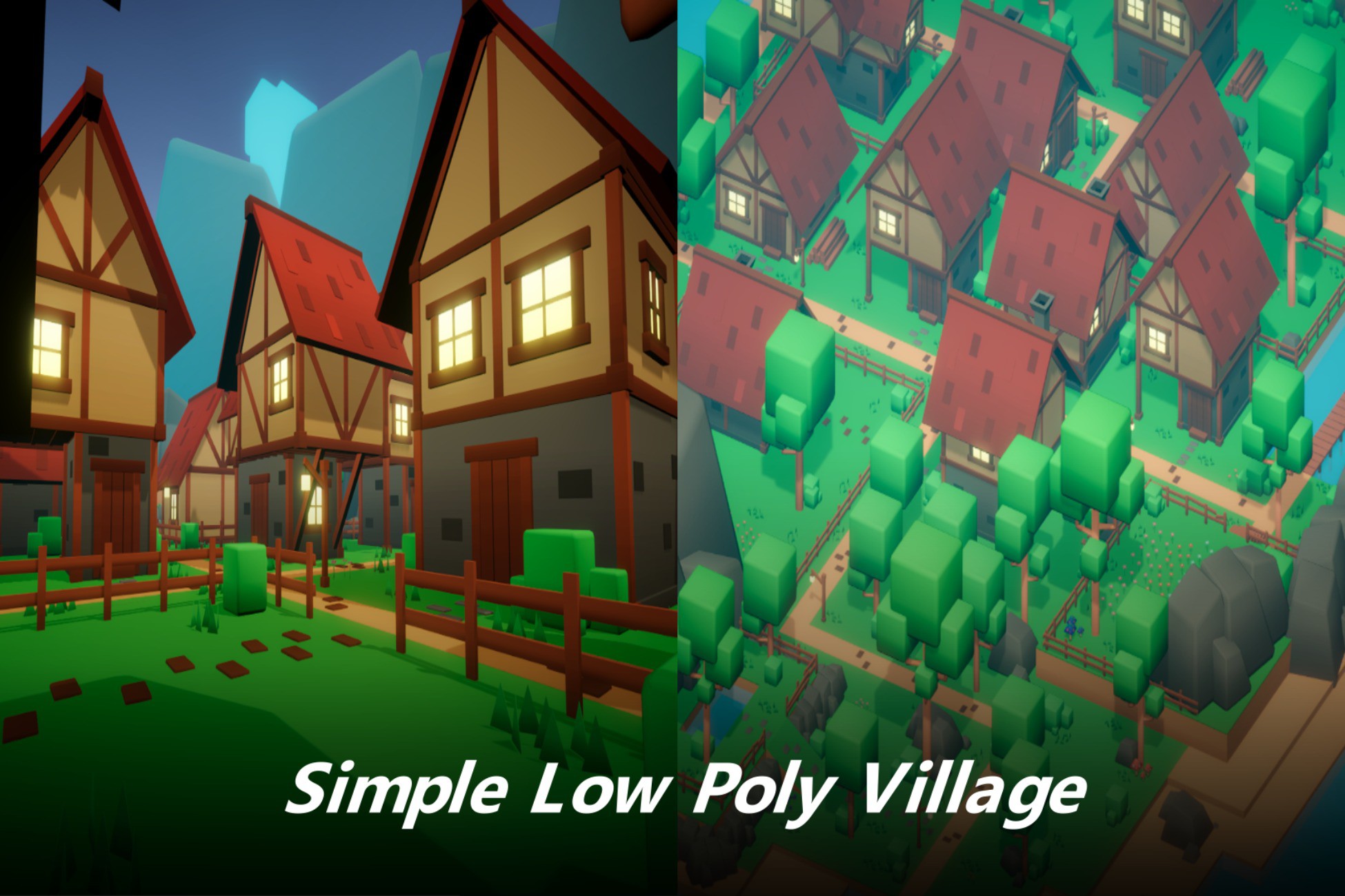 Simple Low Poly Village | 3D Environments | Unity Asset Store
