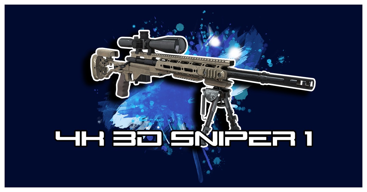 FPS Gun 4K - Sniper 1 | 3D Guns | Unity Asset Store