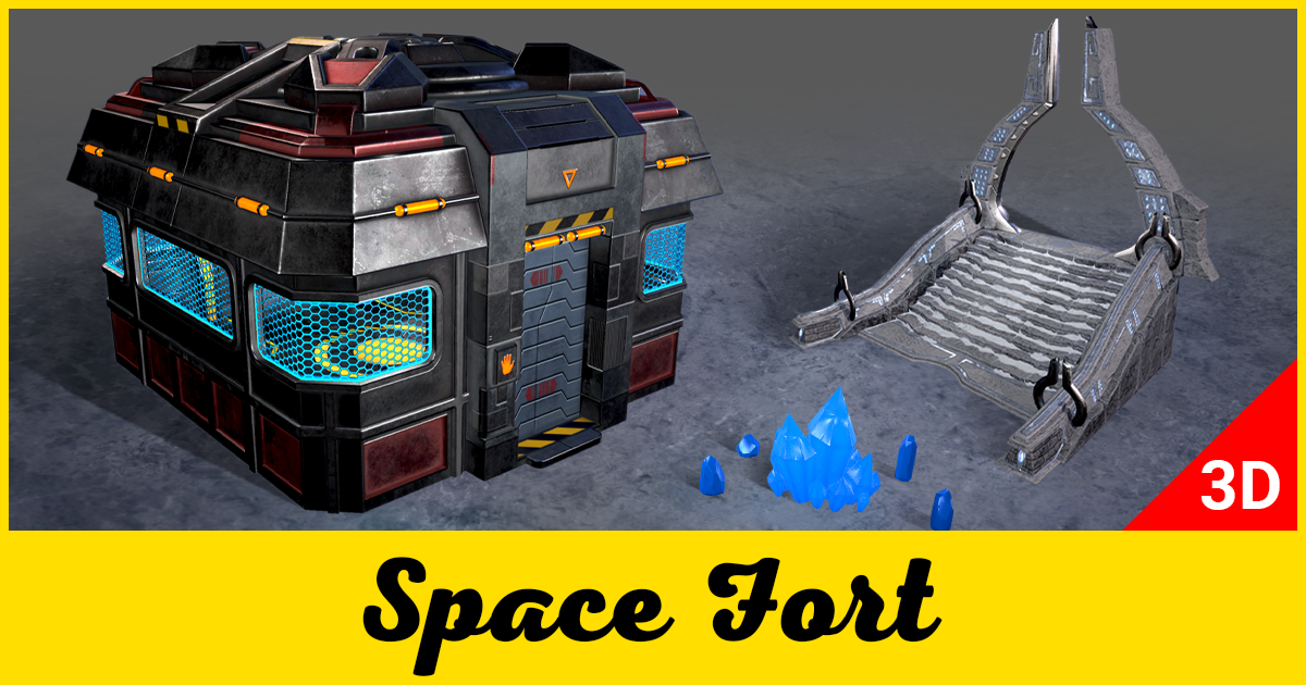 Space Fort | 3D Sci-Fi | Unity Asset Store