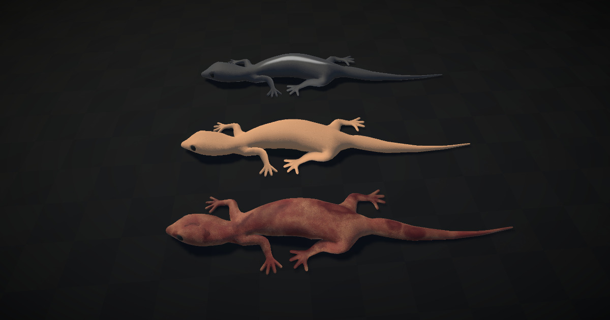 Lizard low-poly(Common House Gecko) | Characters | Unity Asset Store