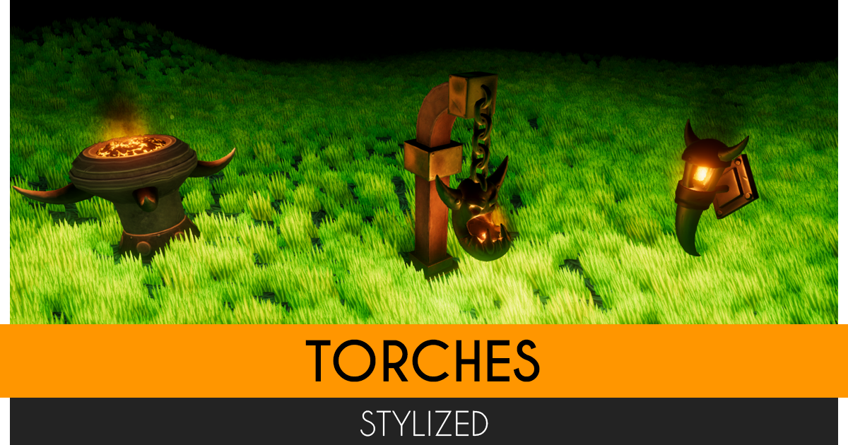 STYLIZED: Torches | 3D Props | Unity Asset Store