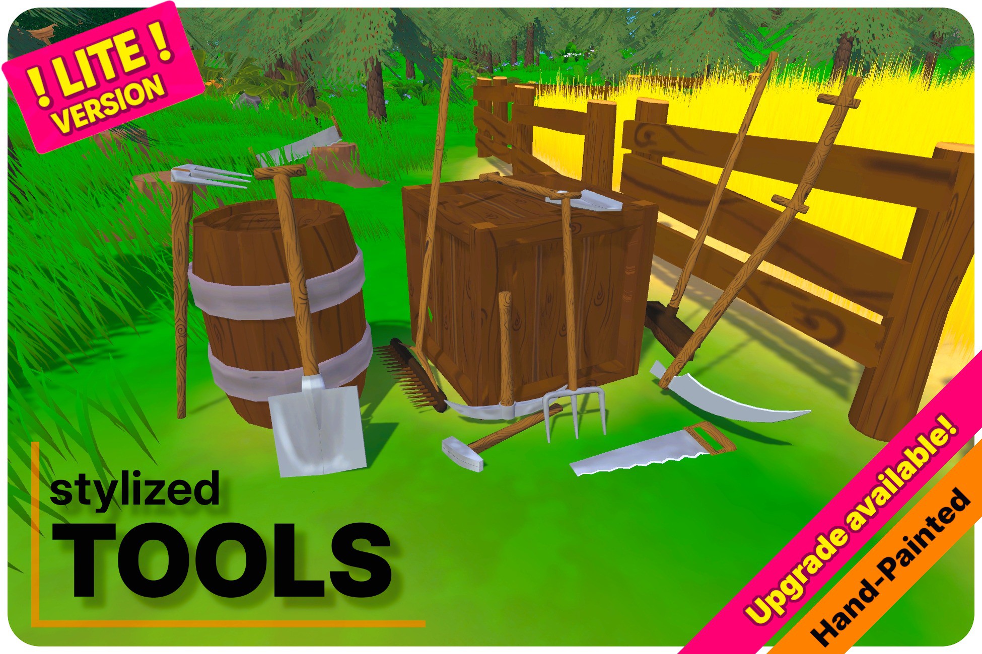 Simple Tool Package - LITE VERSION (Stylized, Hand-painted, Game-ready, 3D) | 3D Tools | Unity ...