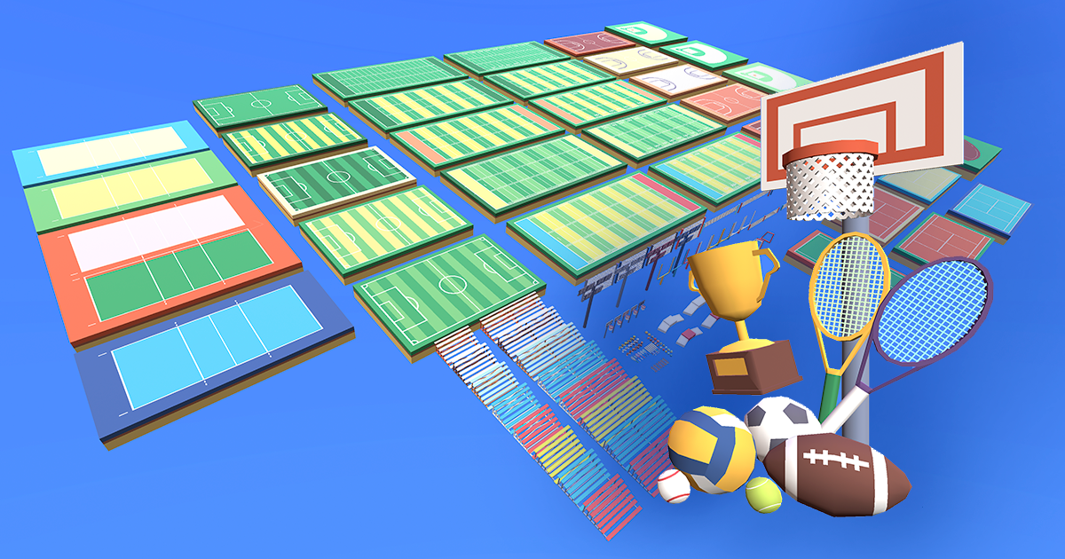 157 Sport Items! | 3D Props | Unity Asset Store