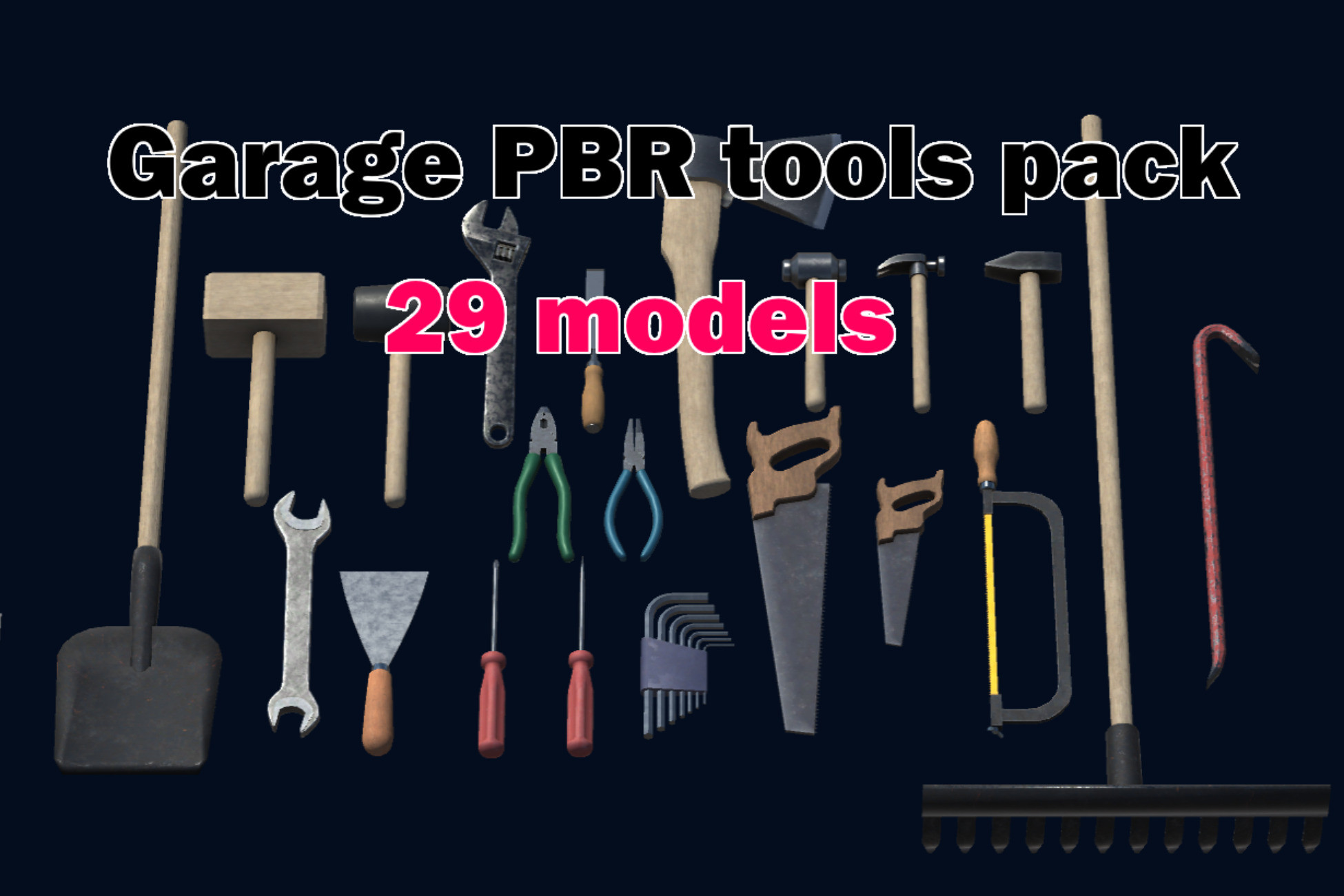 Garage PBR tools pack | 3D Tools | Unity Asset Store