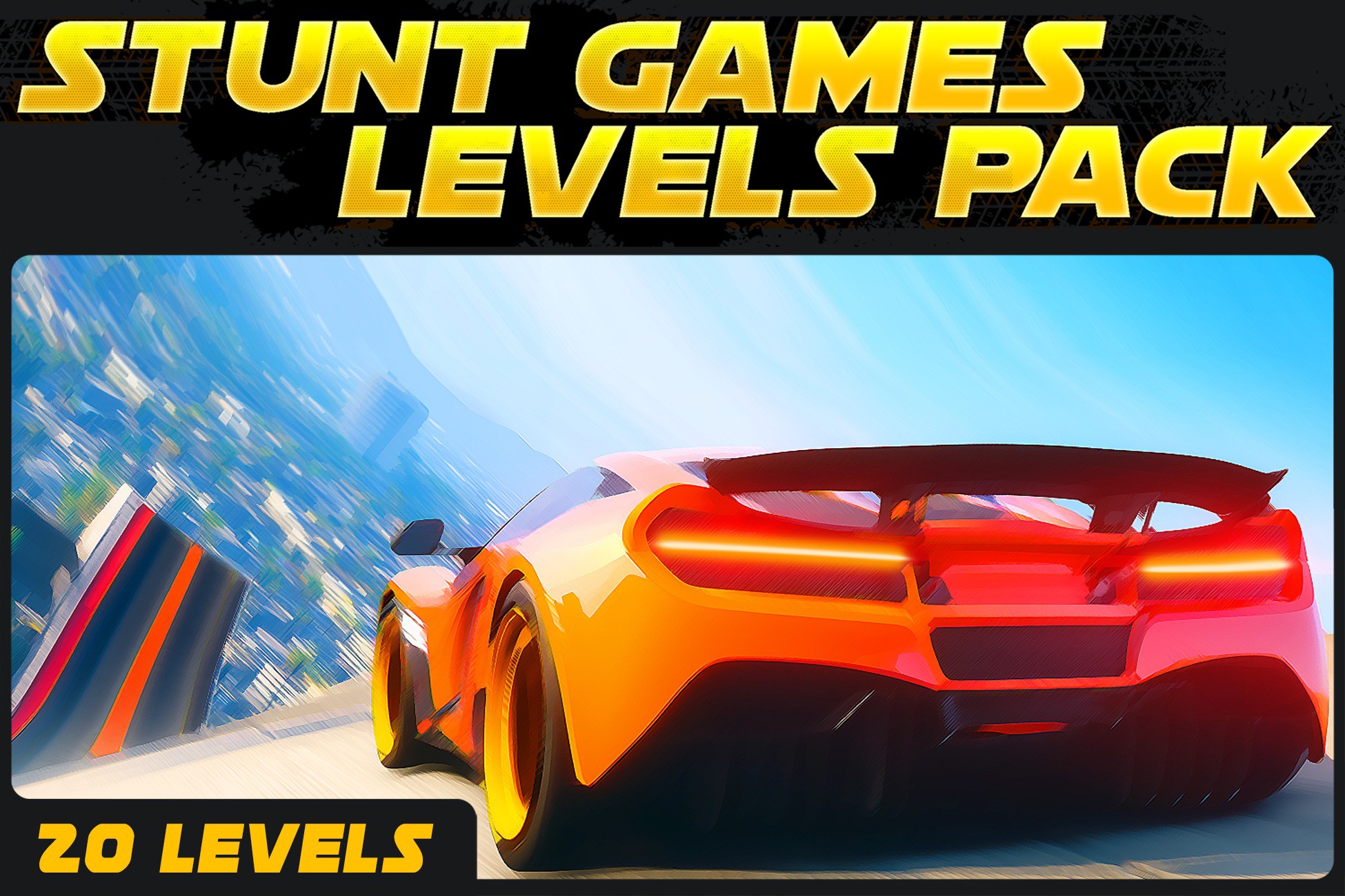 Stunt Game Levels Pack | 3D 주변환경 | Unity Asset Store