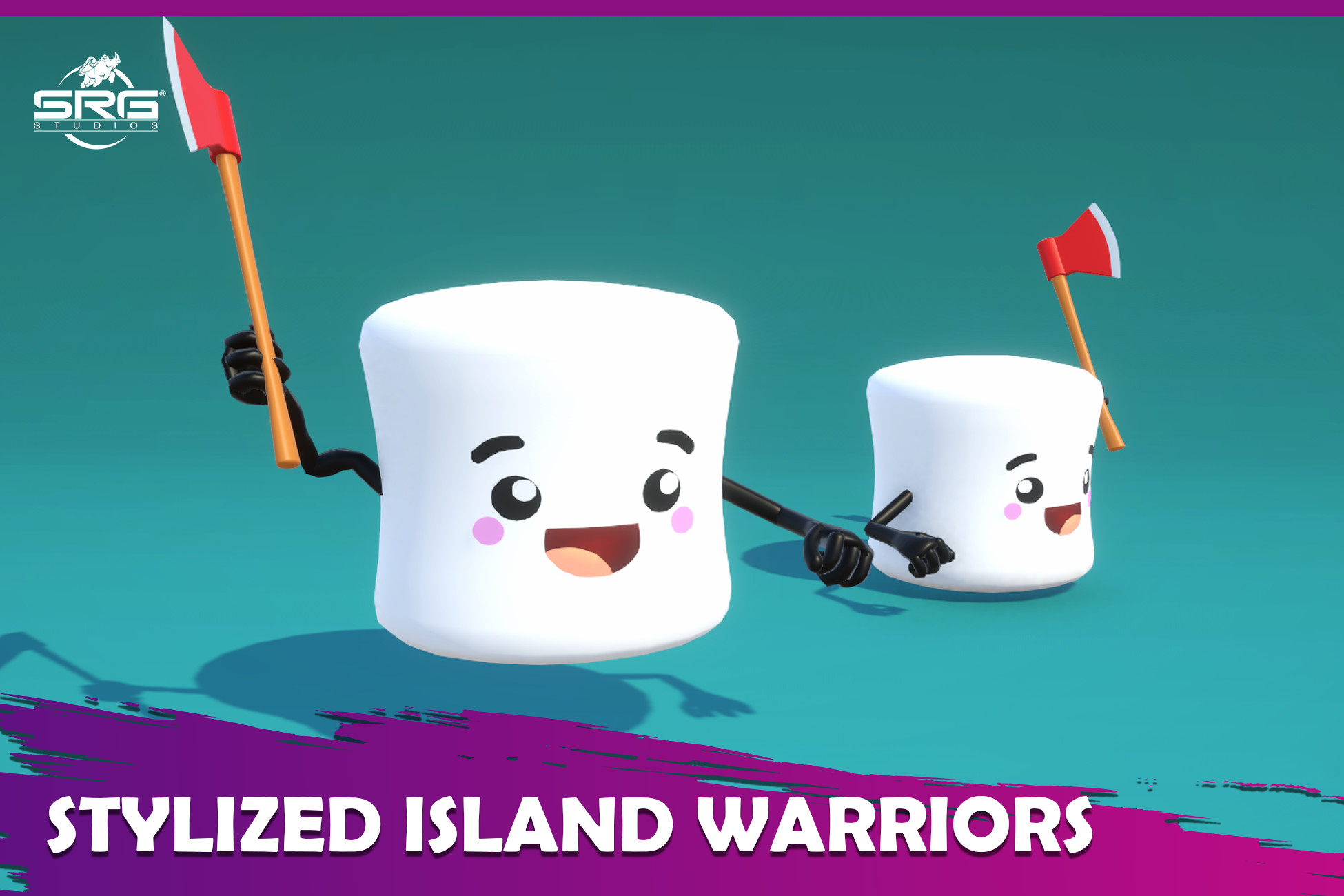 Stylized Island Warriors - Marshmallow Fighter | 3D 人形角色 | Unity Asset ...