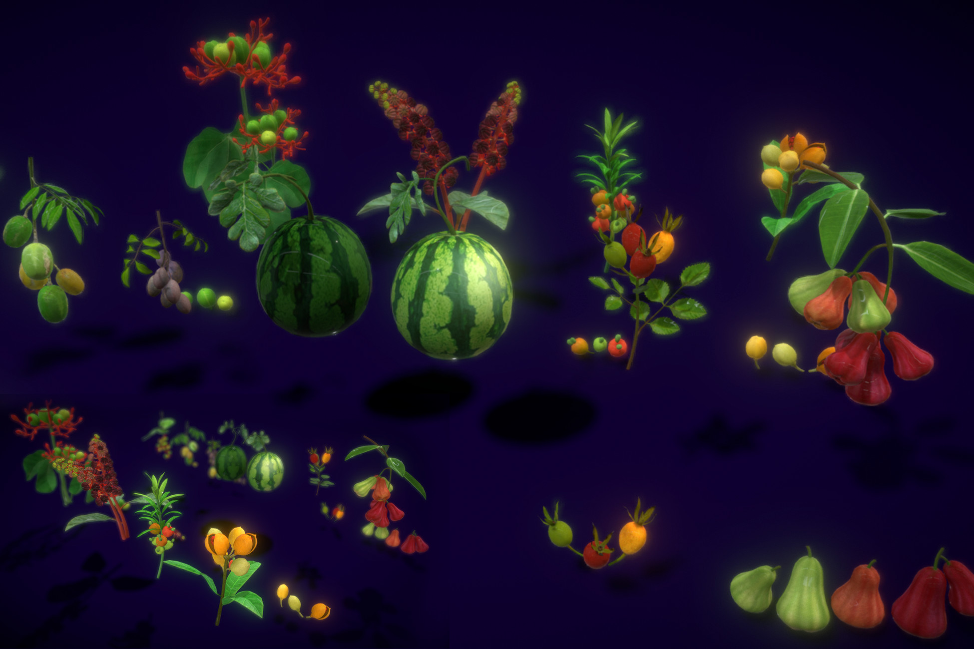 Collection Fruit Path6 | 3D Food | Unity Asset Store