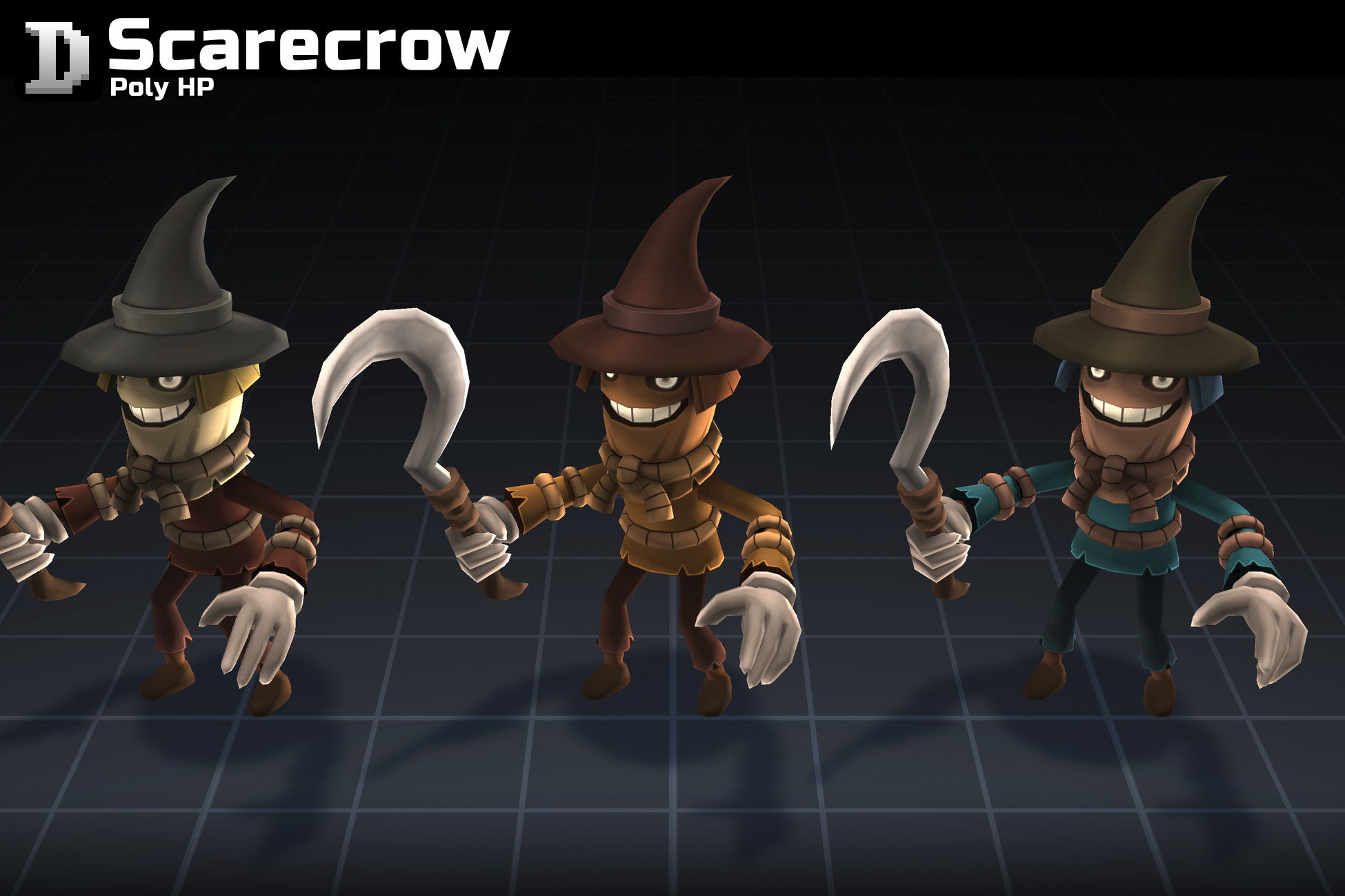 Poly HP - Scarecrow | 3D 생물 | Unity Asset Store