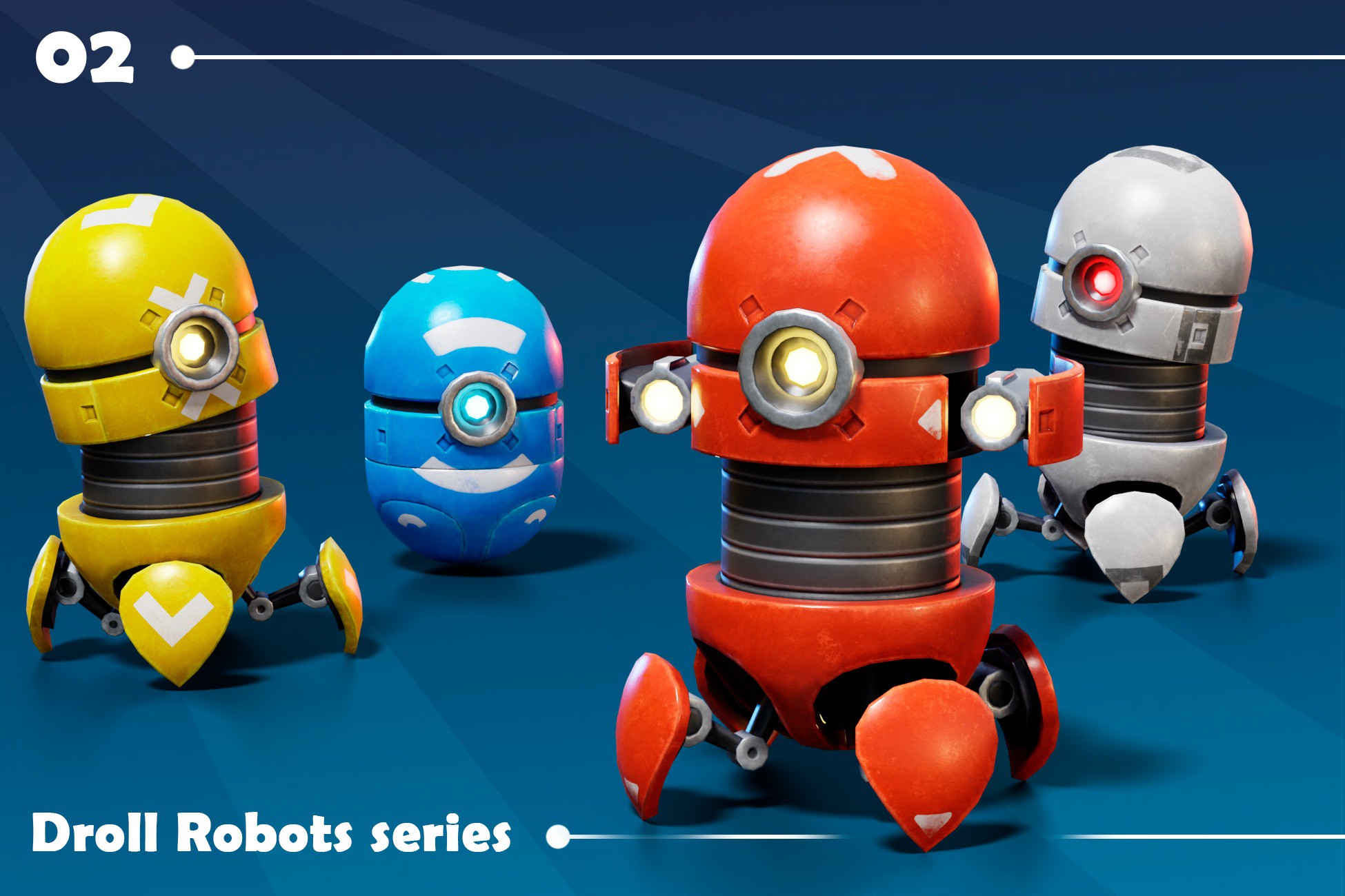 Droll Robot 02 | 3D Robots | Unity Asset Store