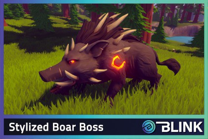 Stylized Boar Boss - Forest Animal | Unity AssetStore概要 优惠信息 beta