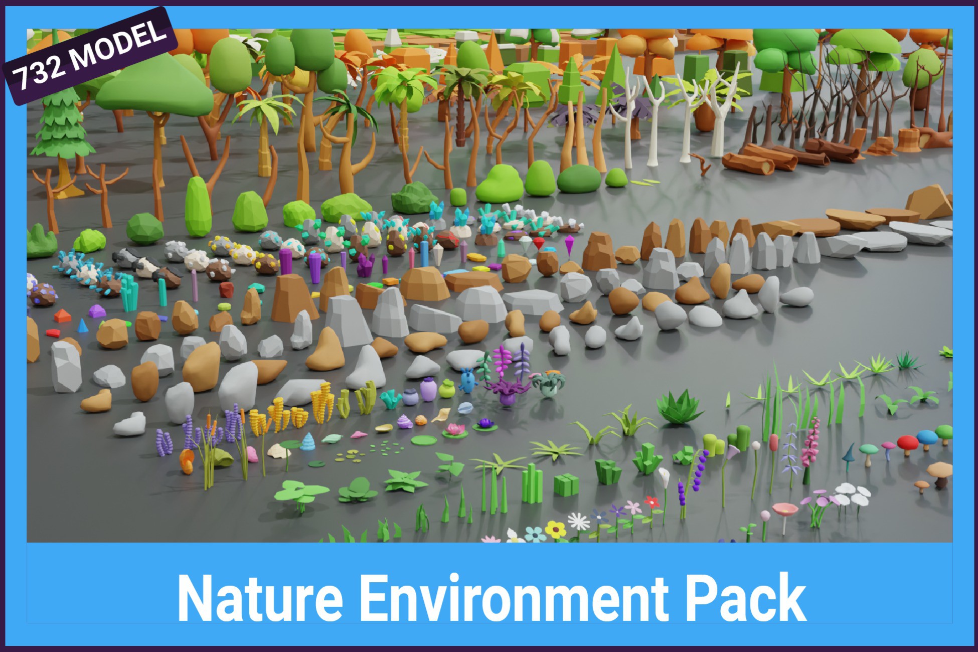 Pandazole - Nature Environment Low poly Pack | 3D Environments | Unity ...