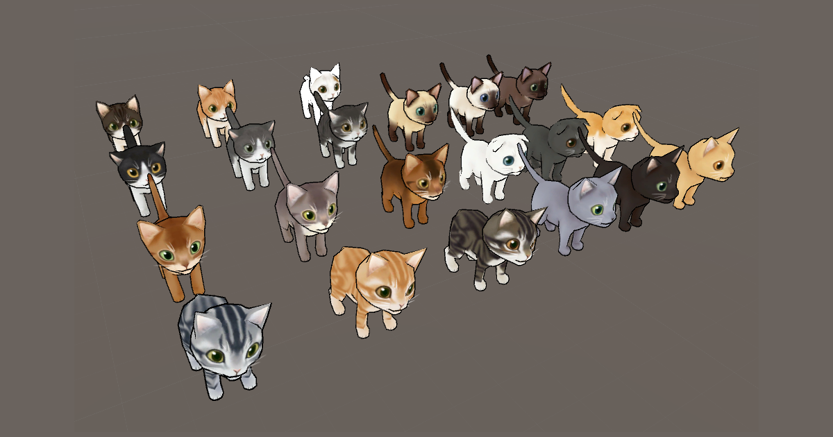 Meow Cats Pro | 3D Animals | Unity Asset Store