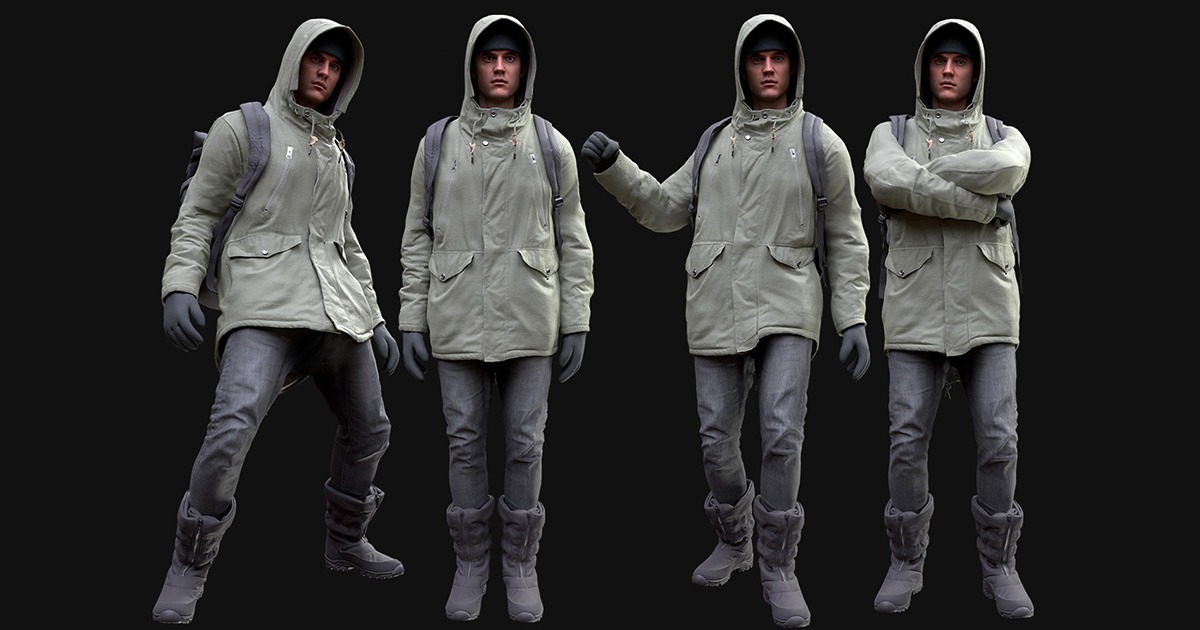 Man in Winter Outfit 2 - Rigged | 3D Characters | Unity Asset Store