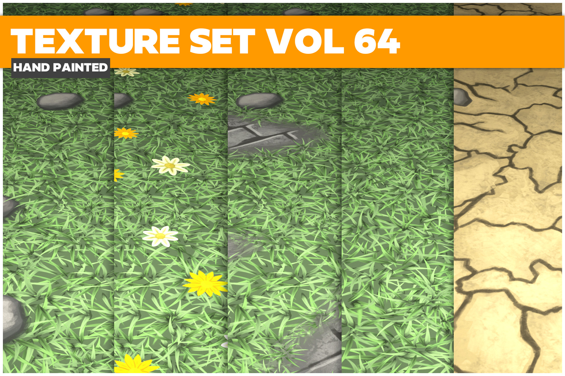 Texture Set Vol.64 Hand Painted Grass | 2D Floors | Unity Asset Store