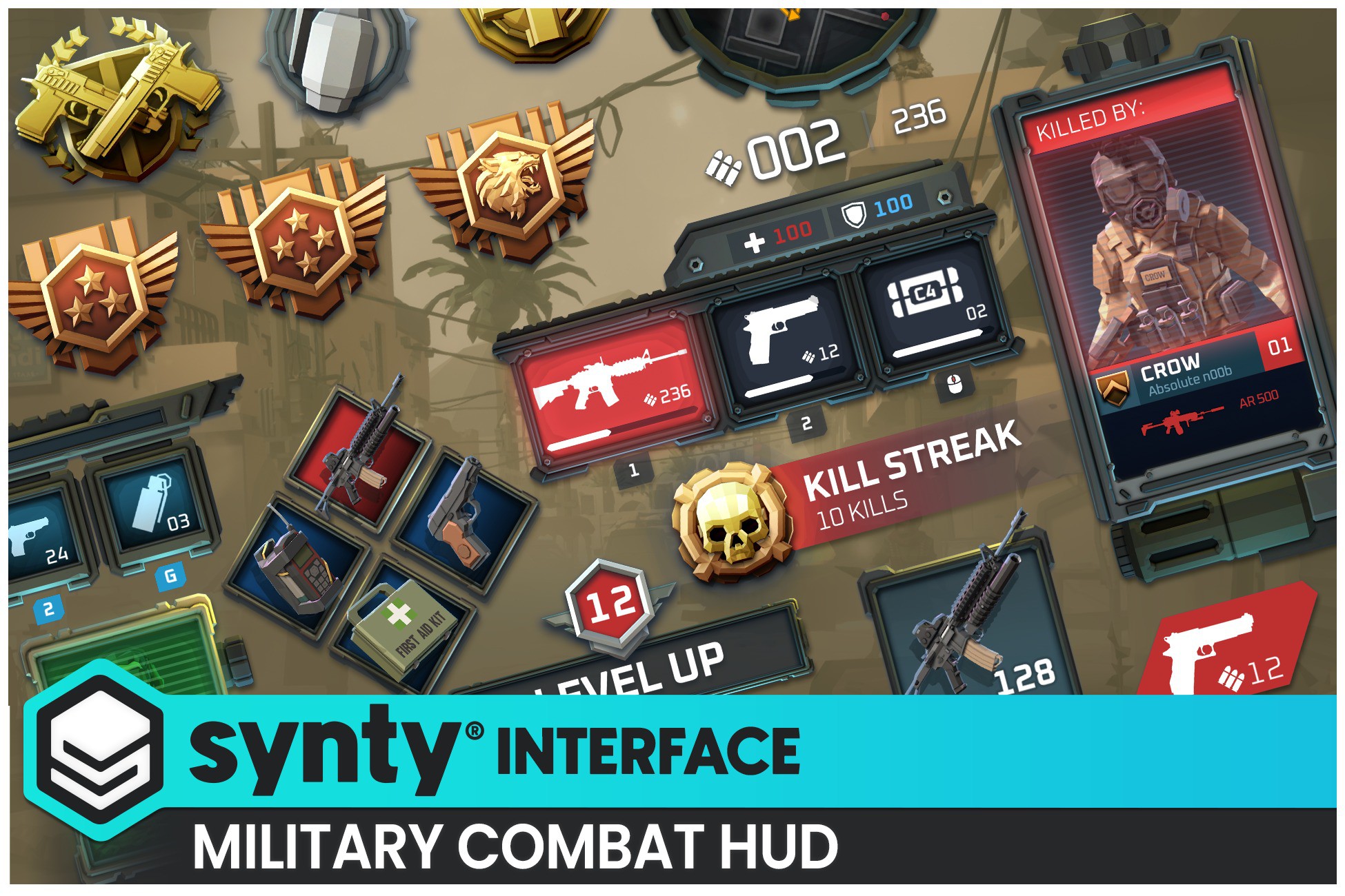 Military Combat HUD - Synty INTERFACE - GUI | 2D GUI | Unity Asset Store