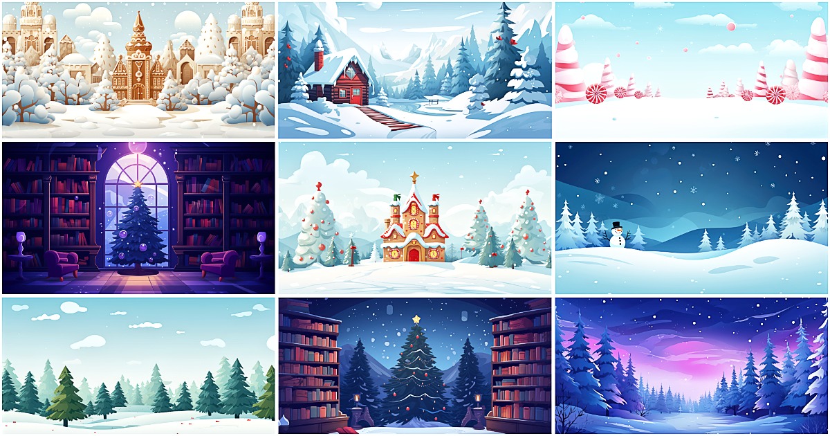 BACKGROUND - Vector Christmas 2 | 2D Environments | Unity Asset Store