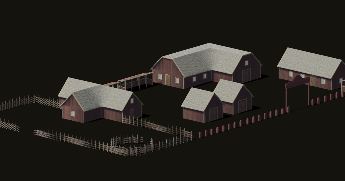 Modular farm kit | 3D Urban | Unity Asset Store