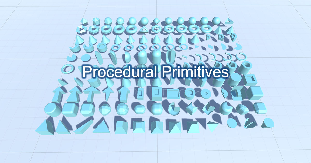 Procedural Primitives | Utilities Tools | Unity Asset Store