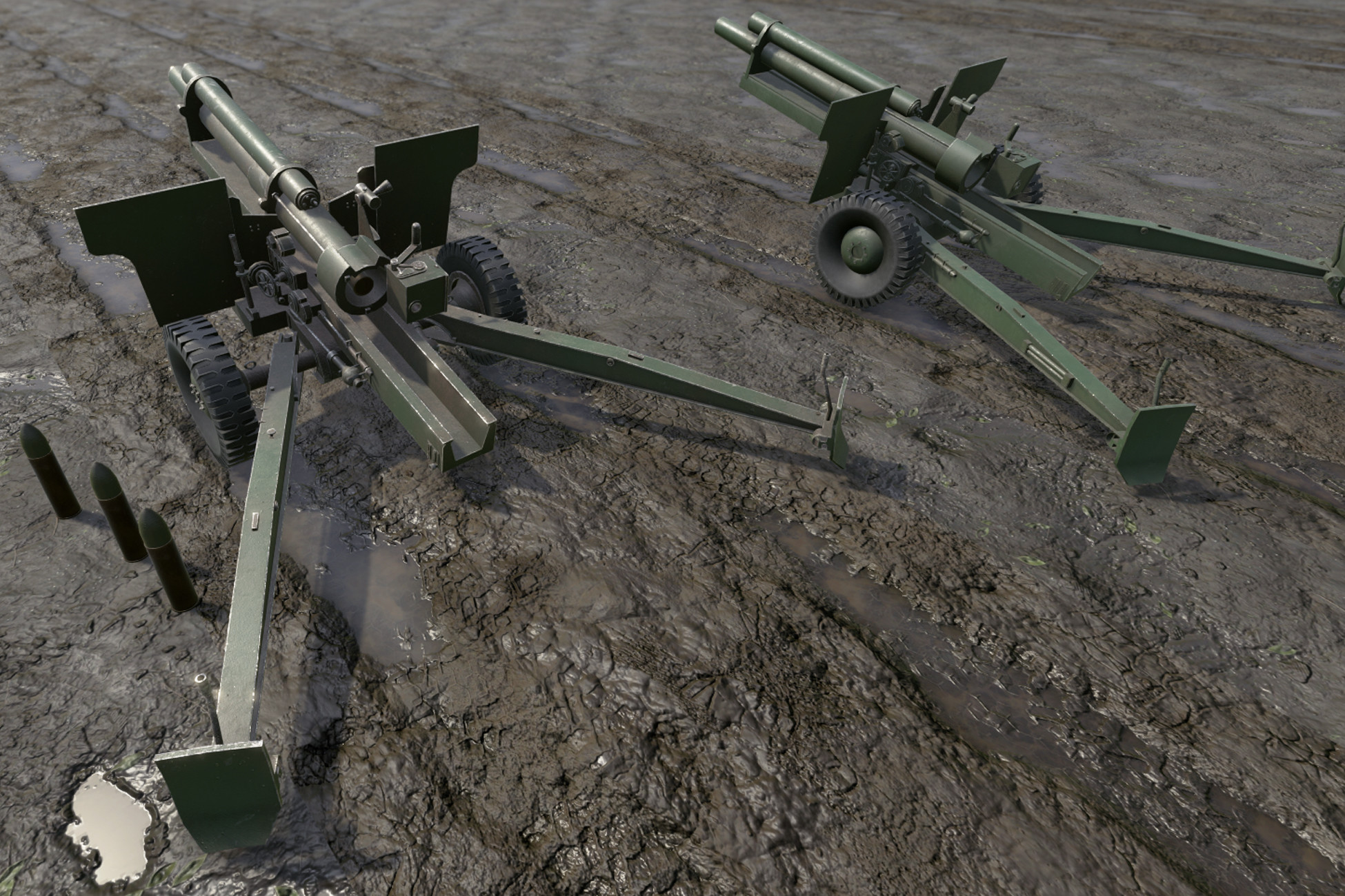 WW2 Howitzer | 3D 무기 | Unity Asset Store
