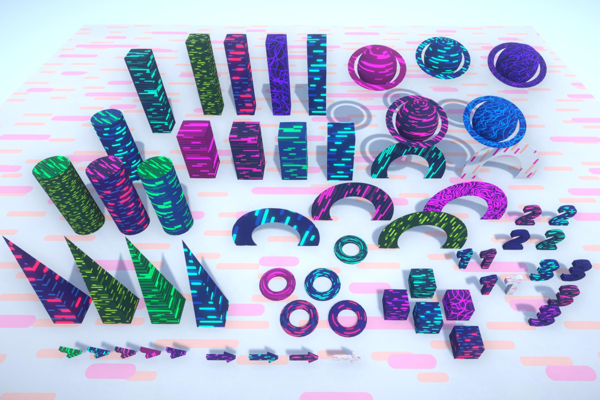 Sci Fi Cyber Shader And 3d Props 3d Props Unity Asset Store