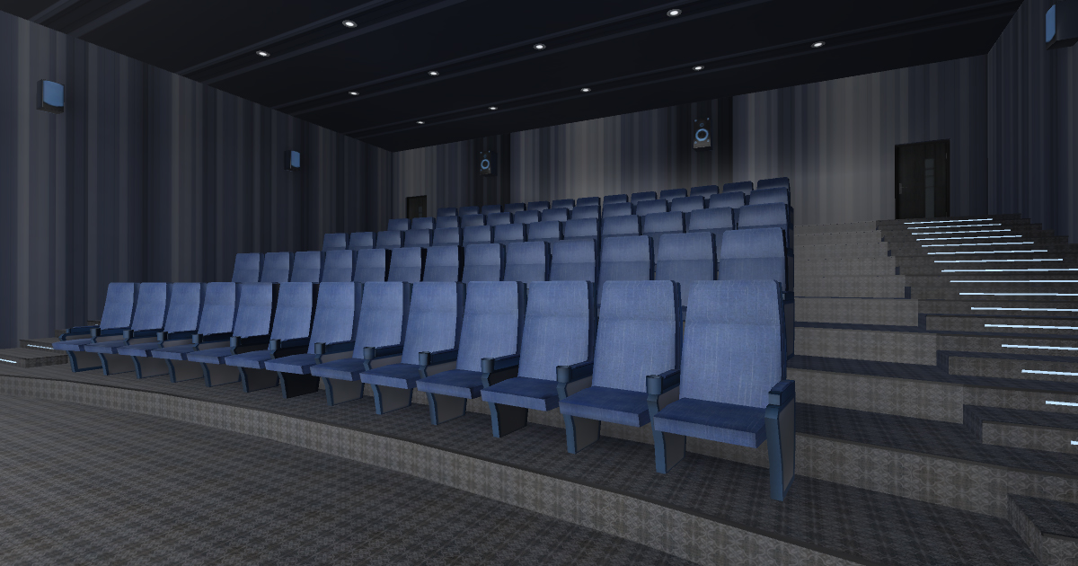 Cinema Hall 08 | 3D Interior | Unity Asset Store