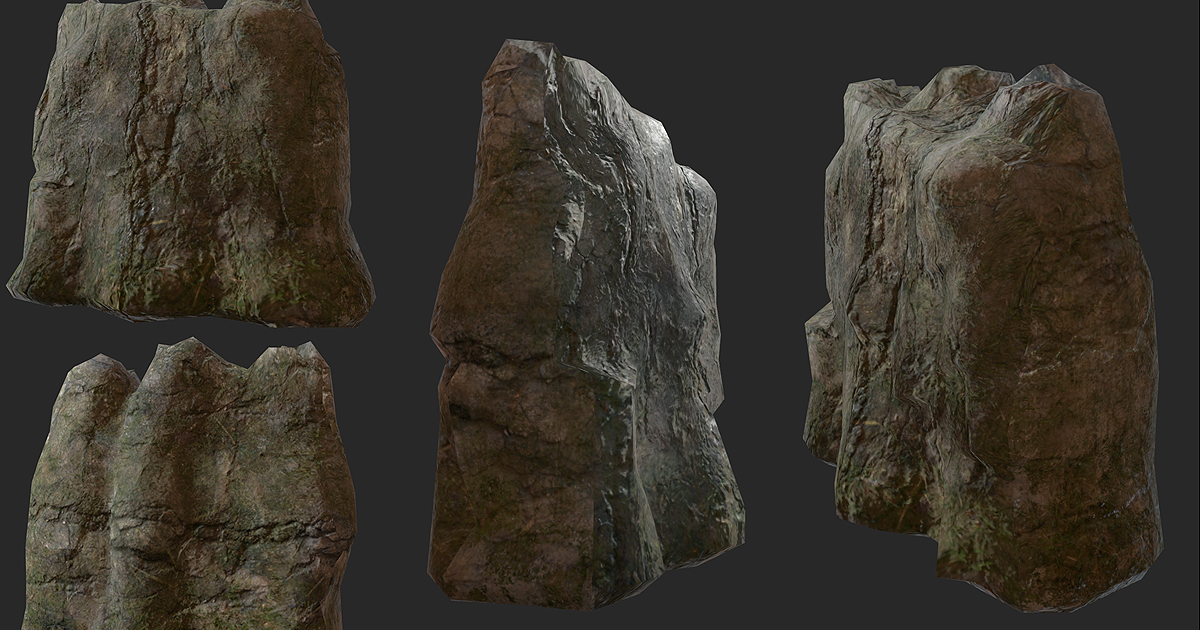 Realistic Rocks Pack A | 3D Environments | Unity Asset Store