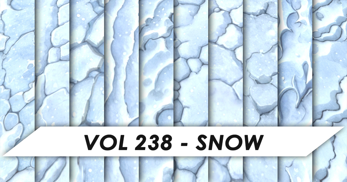 Stylized Textures - Vol 238 - Snow | 2D Textures & Materials | Unity ...