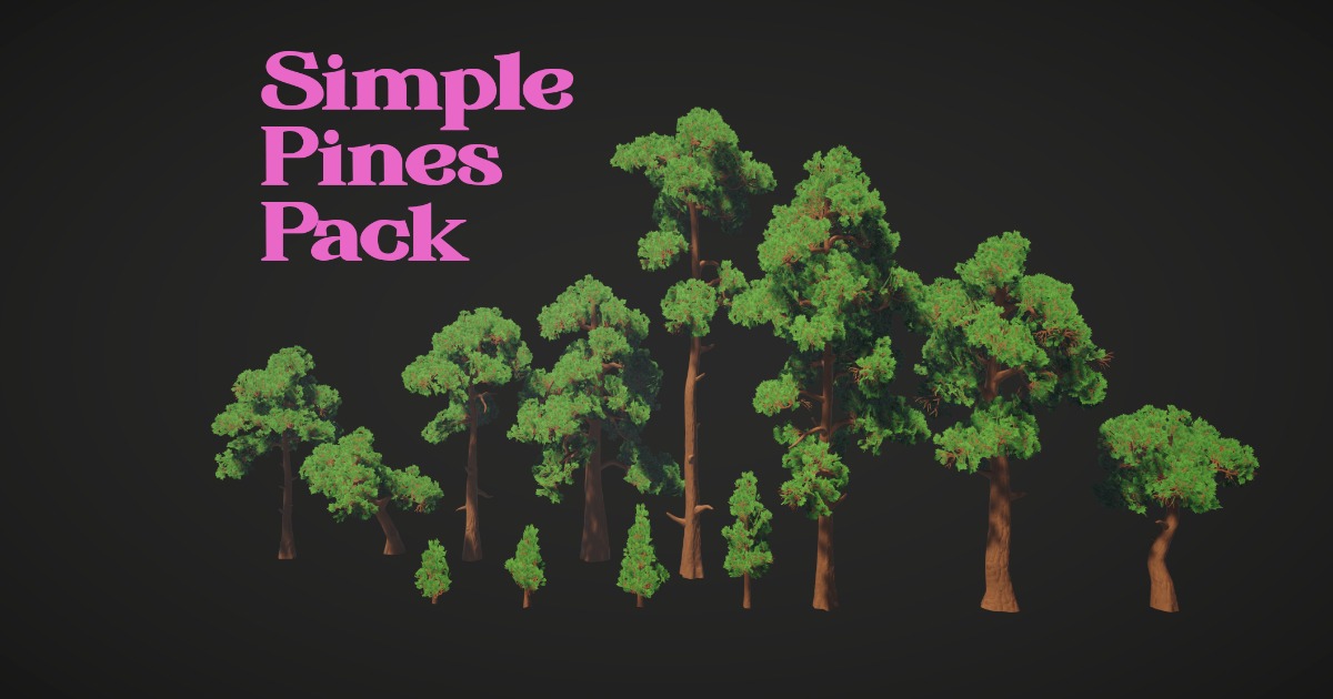 Simple Pines Pack | 3D Trees | Unity Asset Store