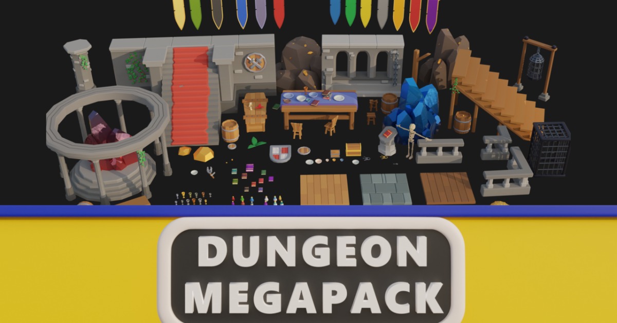 Dungeon Megapack - Cute Series | 3D Dungeons | Unity Asset Store