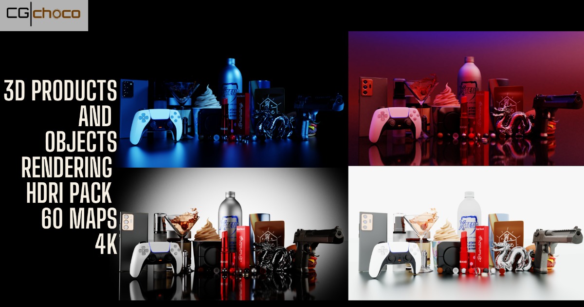 Products and Objects 3D Rendering HDRI Pack | 2D 텍스처 및 소재 | Unity Asset ...